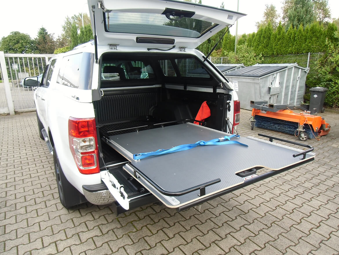 Ausziehbare Ladefläche - Schoon Fahrzeugsysteme